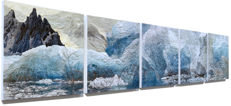 What Lies Beneath by Sandra Meech - Visions Museum of Textile Art