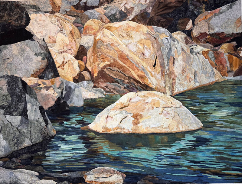 Boulders at Lower Yosemite Falls by Sandra Mollon - Visions Museum of ...