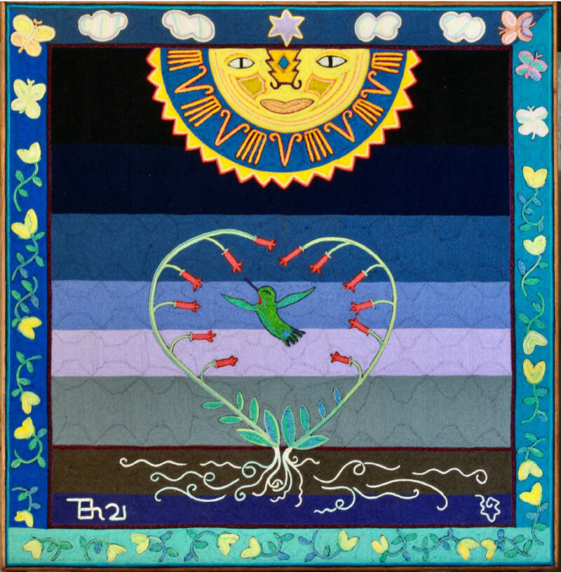 Sunshine Smile by Timothy Emerson Hinchliff - Visions Museum of Textile Art